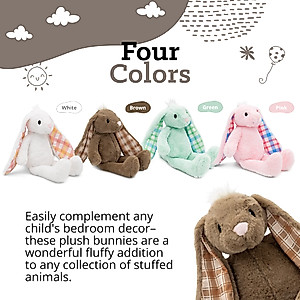 Plushible Easter Bunny Plush, Cuddly, Soft, Embroidered Stuffed Animal Toy for Newborns, Kids, Boys, & Girls, 14 Inch