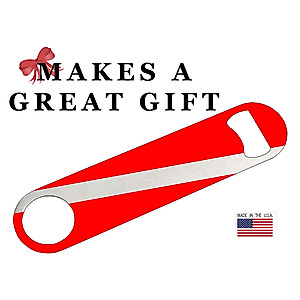 Diver Down Flag Speed Bottle Opener Heavy Duty Gift Scuba Diving