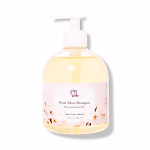 100% PURE Glossy Locks Grow More Shampoo Voluminous Hair Refresh Rejuvenating Blend of Vitamins & Caffeine Wash Hydrate & Restore Vibrancy - Vegan - 16 Fl Oz