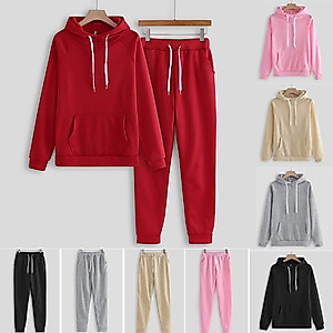 sweatsuits for women set 2 piece hoodie Women Hoodies Tracksuit Long Sleeve Sweatshirts Jogger Pant 2 Piece Outfits