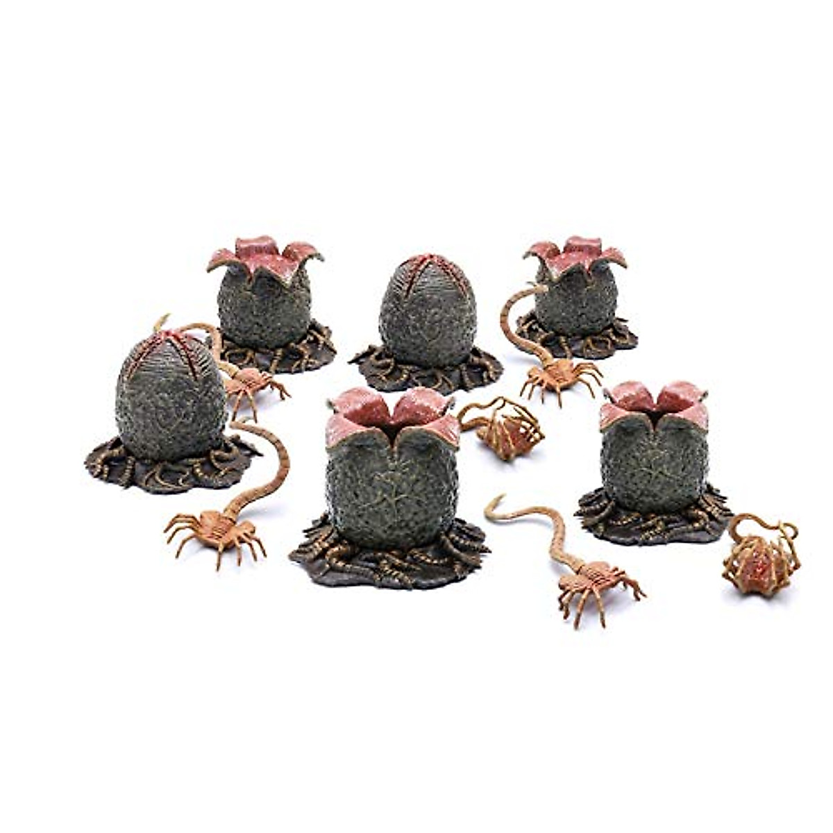 Hiya Toys Aliens: Ovomorph & Facehugger 1:18 Scale Action Figure Set, Multicolor