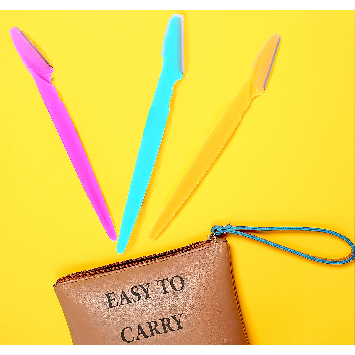 Stacy Talan Eyebrow Razor 18 Pcs Facial Shaver Multipurpose Exfoliating Darmaplane Tool with Precision Cover for Women 6 Packs