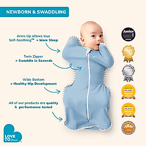Love to Dream Swaddle, Baby Sleep Sack, Swaddle Up Self-Soothing Swaddles for Newborns, Snug Fit Helps Calm Startle Reflex, Lite 0.2 Tog Sleep Sack, 13-19 lbs, Olive