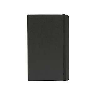 Amazon Basics Classic Notebook, 240 Pages, Hardcover - 5 x 8.25-Inch, Line Ruled Pages