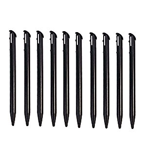 FainWan 10 Pack Stylus Pens for New 3DS XL 2015 Nin-tendo Slot Replacement Pen Plastic Touch Screen Pen Set (Black)
