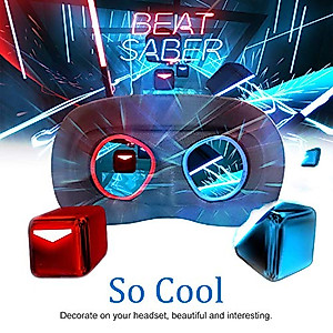 AMVR 6 Pair Glasses Spacer for Oculus Quest 2, VR Lens Protector Accessories Silicone Anti-Scratch Ring to Protect Headset Lens and Glasses Compatible with Meta Quest 1/Rift S/Go（Red & Blue, Black）