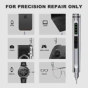 Mini Electric Screwdriver, 41-in-1 Precision Electric Screwdriver Set with 36 Magnetic Bits, Cordless Screwdriver Set, Magnetic Storage, Portable Repair Tool for Electronics Phone Camera Laptop Watch