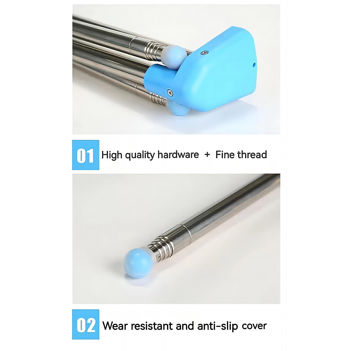 Foldable Clothes Rack,Stainless Steel Portable Travel Garment Rack,Collapsible Travel Garment Rack for Camping, Hotel Room, Laundry, Dance, Indoor, Outdoor (Large)