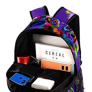 Watercolor Squirrel Painting Large Backpack for Boys Girls SchoolBag with Multiple Pockets Canvas