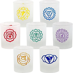 New Age Source Chakras Votive Holder Set