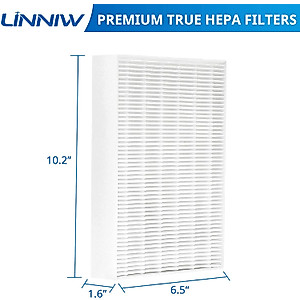 LINNIW HPA300 R Filter 3 Pack HEPA Replacement Filter R Compatible for Honeywell HPA300 Air Purifiers, Fits HPA090, HPA100, HPA200 Series, HRF-R1 HRF-R2 & HRF-R3(3 Pack)