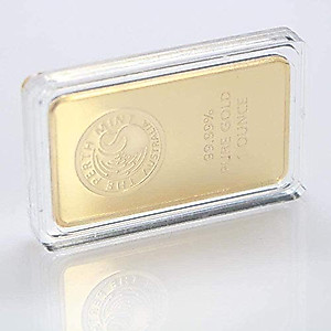 SUNYUANYI Australia 1 Ounce 99.99% Pure Gold Plated bar high Relief Replica Commemorative Coin Gold Bar Coin