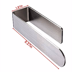 GDFYMI Hand Towel Holder, Towel Rack, Self Adhesive Towel Bar for Bathroom Wall, Stainless Steel Kitchen Hand Towel Hanger (Brushed Nickel, 1Pc)