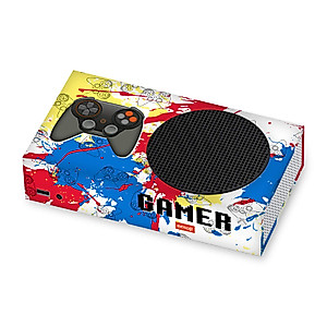 Head Case Designs Officially Licensed Emoji Gamer Art Patterns Matte Vinyl Sticker Gaming Skin Case Cover Compatible with Xbox Series S Console
