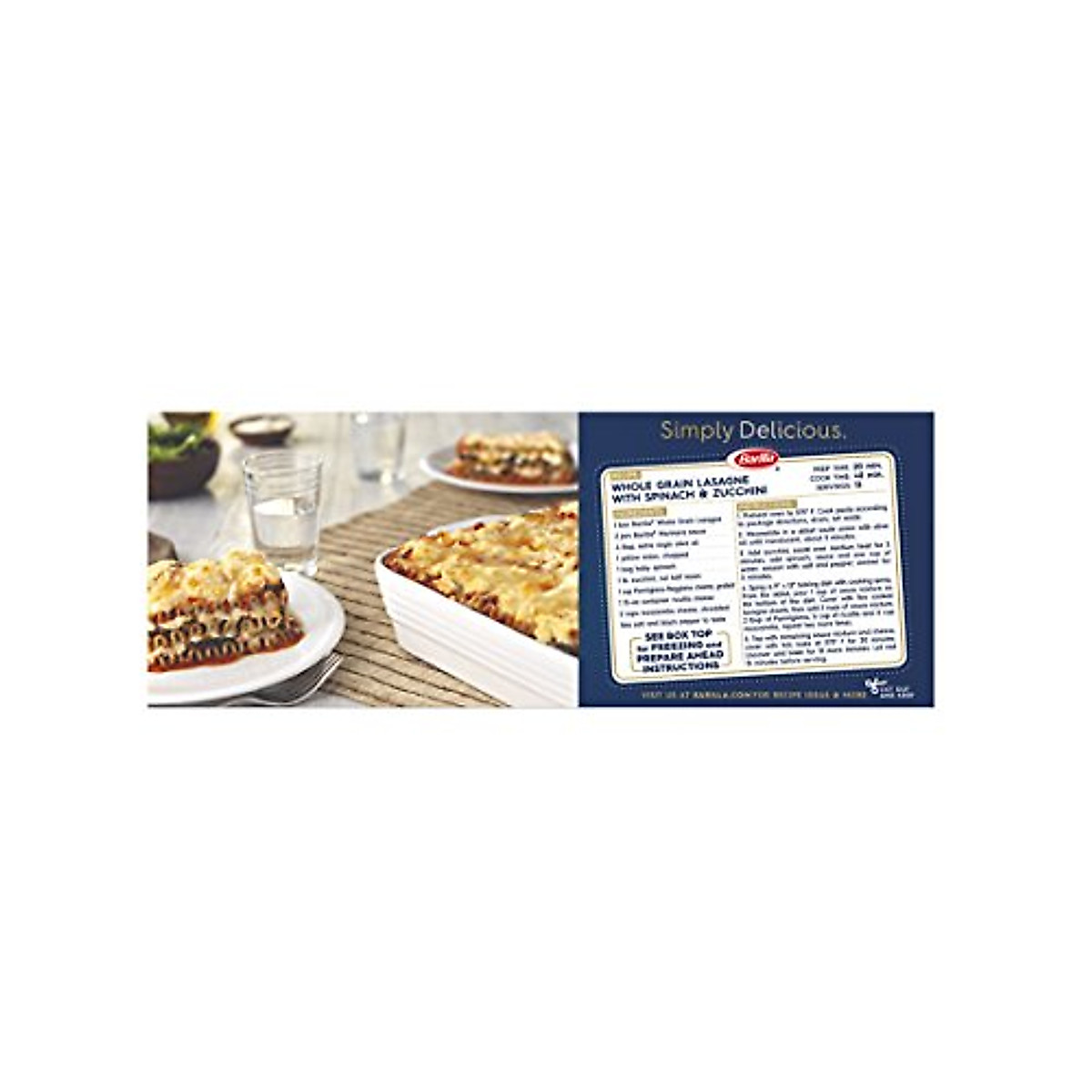 Barilla Whole Grain Wavy Lasagne Noodles, 13.25 oz