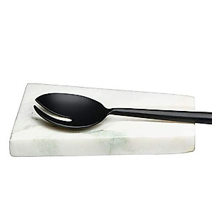 Creative Co-Op White Marble Rest Spoon