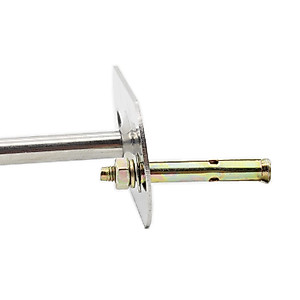 2 Pack Ceiling Mount Bracket, Stainless Steel Wardrobe Pipe Bracket Rod Holder Ceiling Holder, ULIFESTAR Shower Curtain Closet Wardrobe Rod Lever Support Holder Pipe Flange Socket 25x400mm/1x16''