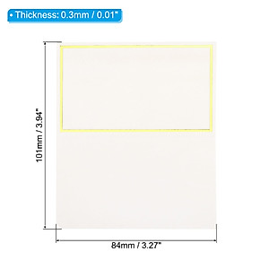 PATIKIL Tent Place Cards, 50pcs Greeting Cards 3.93 x 3.27inch Favor Decor Foldable Blank Card for Wedding Party DIY Table Name Place Cards Gold Tone White