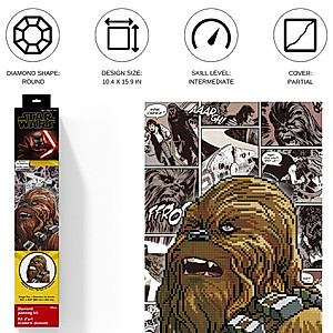 DIAMOND DOTZ ® - Star Wars Chewbacca Diamond Painting Artwork Kit, Star Wars Diamond Art, Star Wars Diamond Painting, Diamond Art Star Wars, Diamond Painting Star Wars