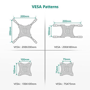 WALI RV TV Mount, Lockable TV Wall Mount for Camper Trailer Motor Home, Full Motion Anti-Vibration Arm for 13-43 inch LED, LCD Flat Screens and Monitors, up to 33lbs (1343LK)