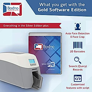 Magicard 600 Dual Sided ID Card Printer & Complete Supplies Package with Bodno ID Software - Gold Edition