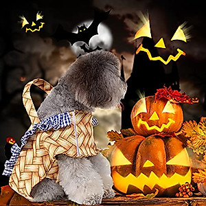 Basket Dog Costume Halloween Costumes for Small Medium Dogs, Dog Basket Costume Dog Halloween Costumes Pet Halloween Basket Costume for Halloween Christmas Birthday Party
