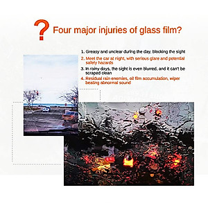 Golden Hoo Windshield Oil Film Cleaner, Remove Aging Coating Layer, Rear View Mirror Cleaner, Clean Glass, Clear Vision，soft99