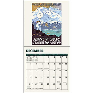 National Parks—Poster Art of the WPA Mini Wall Calendar 2021, 7" x 7"
