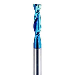 BITITZ 2-Piece Up Cut Carbide Spiral Router Bit 1/4inch Shank 1/4inch Cutting Diameter for CNC Router Machine Woodwork Engraving Carving