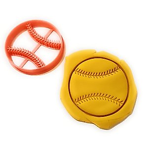T3D Cookie Cutters Baseball Ball Cookie Cutter, Suitable for Cakes Biscuit and Fondant Cookie Mold for Homemade Treats, 3.46 x 3.46 x 0.55 Inch