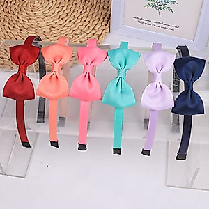 XIMA 20pcs Bows Headbands for Girls,Ribbon Hair Bow with Head bands for Kids Toddlers Children Hair Accessories