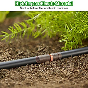 Gardrip 36 Pieces Drip Irrigation Kit：Drip Irrigation Parts for 1/2 Inch Drip Irrigation Tubing with 17mm 0.600" ID Drip Barbed Connectors Including 12 Couplings 10 Tees 6 Elbows 6 Plugs 2 Crosses