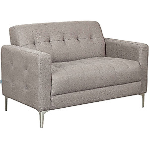 Global Industrial Fabric Upholstered Loveseat, 49-1/4"W, Tan