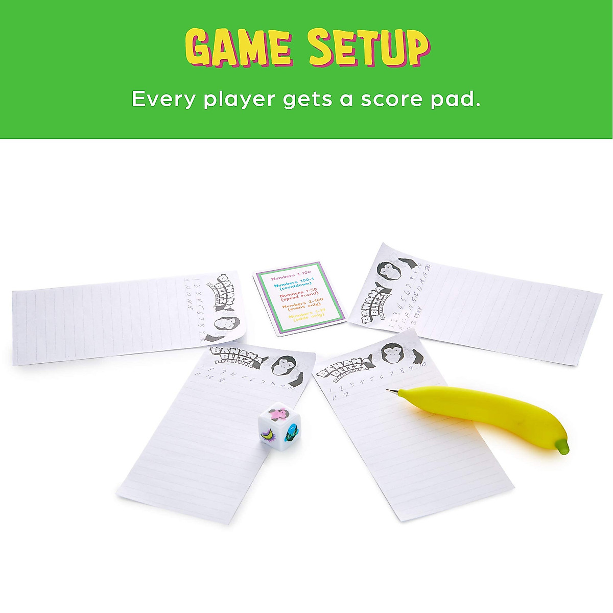 Continuum Games Banana Blitz Banana Grabba Fast Acting Dice Game