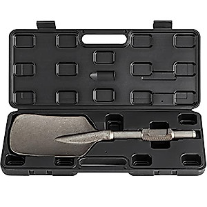 VEVOR Clay Spade Chisel Bit for Demolition Jack Hammer, Carrying Case, 17.1" x 5.3", 1-1/8", 40Cr Steel