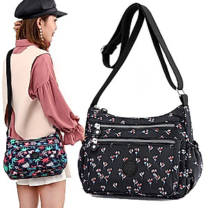 WENJHEN Women Shoulder Bag Ladies Crossbody Purse Roomy Multiple Pockets Handbag