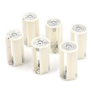 MY MIRONEY 3 AA to 1 D Size Battery Convertor Adapter Holder 4.5V Battery Holder Case Box Pack of 6
