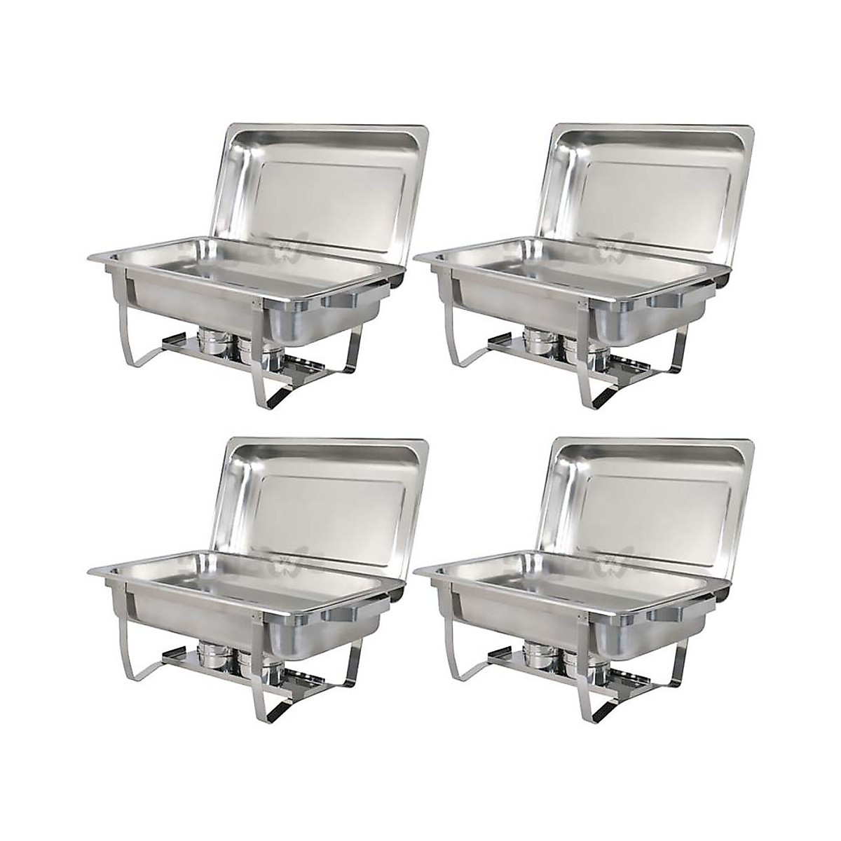 Thaweesuk Shop New 8QT 4 Pack Catering Stainless Steel Chafer Chafing Dish Sets Full Size Buffet 24"x14"x11.4" (LxWxH) of Set