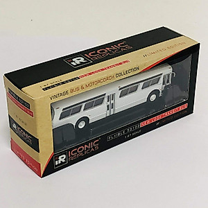 Iconic Replicas Flxible Fishbowl Bus 1/87 Scale-HO Scale Transit Bus New! Blank Ready for Customization!