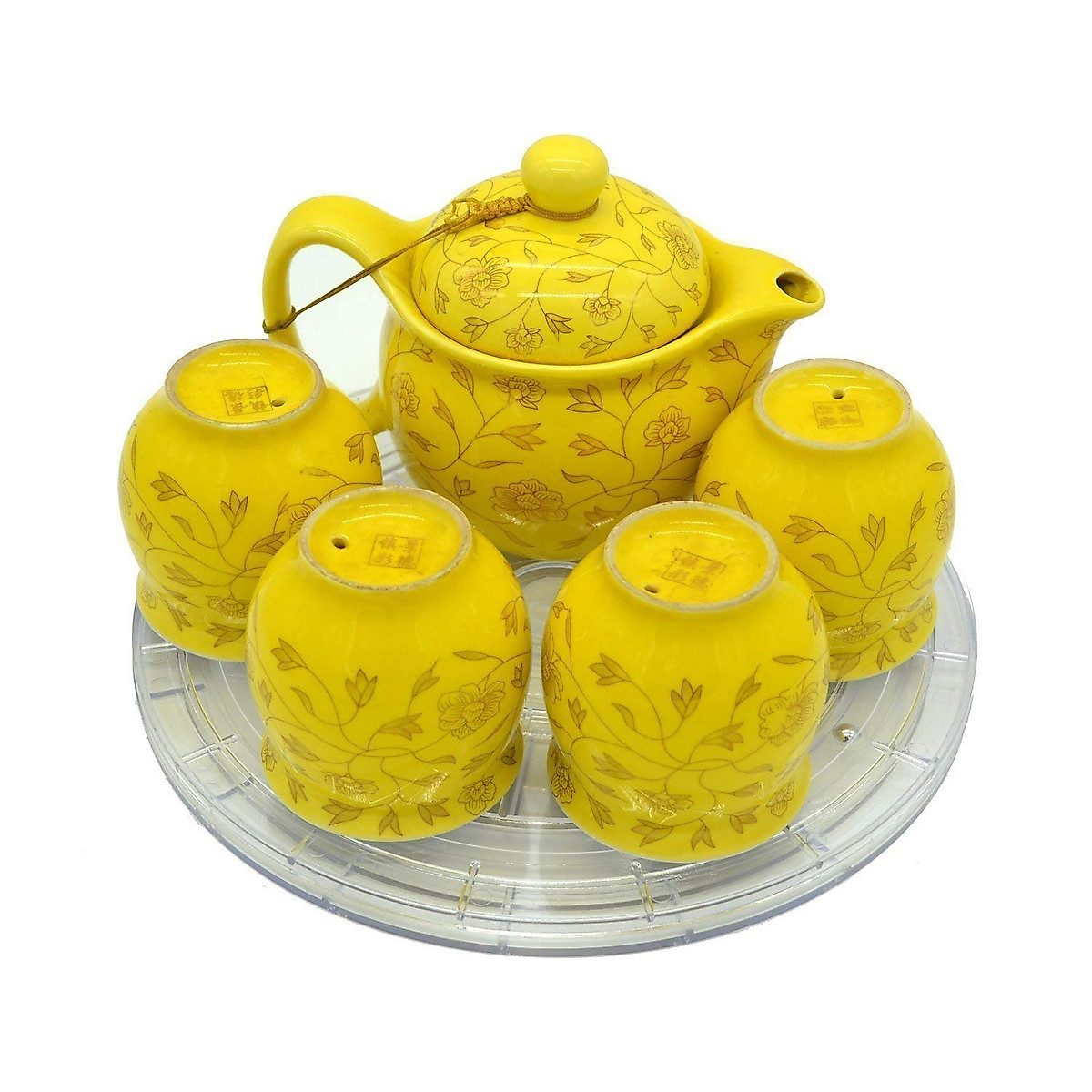 TamBee 2PC 6 inch Lazy Susans Turntable Organizer White Acrylic for Spice Rack Table Cake Kitchen Pantry Decoratin