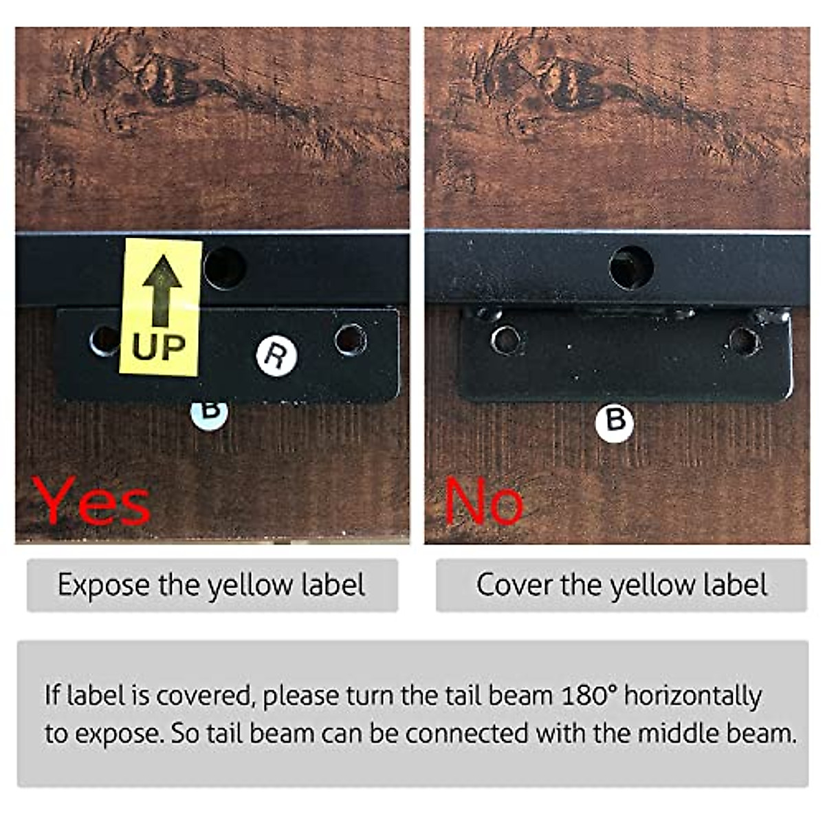 SHA CERLIN 14 Inch King Size Metal Platform Bed Frame with Wooden Headboard and Footboard, Mattress Foundation, No Box Spring Needed, Large Under Bed Storage, Non-Slip Without Noise, Mahogany