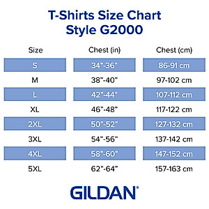 Gildan Adult Ultra Cotton T-Shirt, Style G2000, Multipack, Carolina Blue (Pack of 2), Large