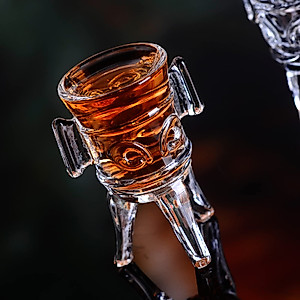 Shot Glasses, 0.35oz Mini Shot Glass Set of 6/Cordial Glasses/Glasses Snifters/Cute Shot Glasses/Clear Shot Glasses/Sherry Glasses/Tasting Glasses/Tripod Glasses/