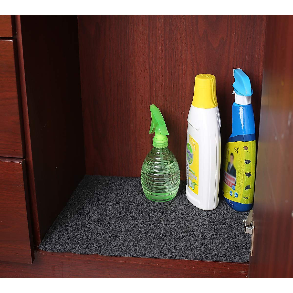 Sensko Under Sink Mat, Kitchen Cabinet Mat, Absorbent/Waterproof，Sink Drip Protector Tray ，Contains Liquids — Protects Cabinets，Washable(24" x 48")