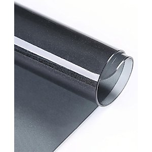HQYG 1.6mm Thick 54x54 Inches Frosted Table Cover Protector, Square Table Protector for Dining Room Table, Plastic Tablecloth Protector, Table Pad for Kitchen Wood Grain, Black Frosted
