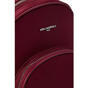 Karl Lagerfeld Paris Cara Backpack Red Plum One Size