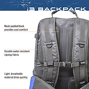 Frogg Toggs i3 Fishing Backpack, Tackle Storage, Includes 3-3600 Bait Trays