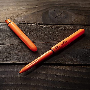 Rite in the Rain All-Weather EDC Pen, Orange POKKA 2-Pack, Black 0.9mm Ink, Fine Point (No. OR92)