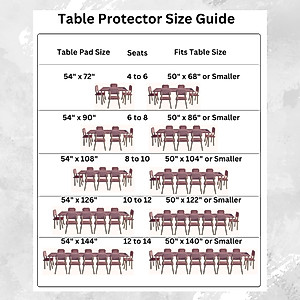 tablecloths by design - Quality Table Pad Protector, Waterproof Vinyl Table Cover for Superior Protection from Spills, Scratches & Heat - Reusable Table Cloth with Cushion Flannel Backing (54 x 90)