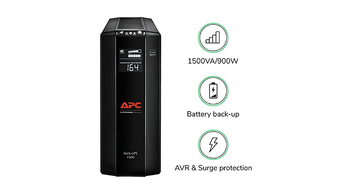 APC UPS 1500VA Battery Backup & Surge Protection